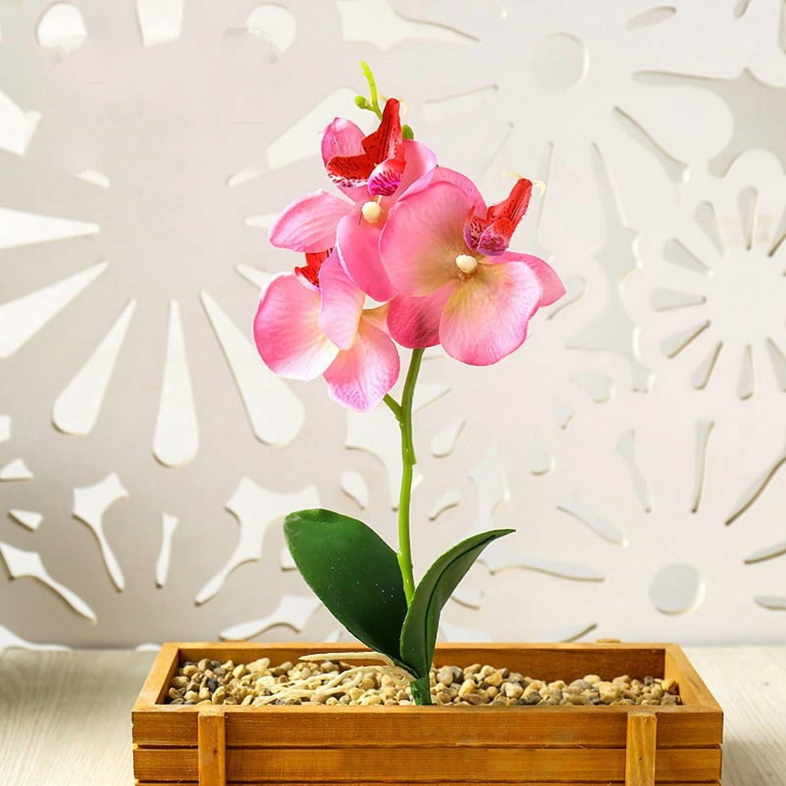 Kumdkd Artificial Silk Orchid Flowers - Elegant 25cm Fake Orchids for ...