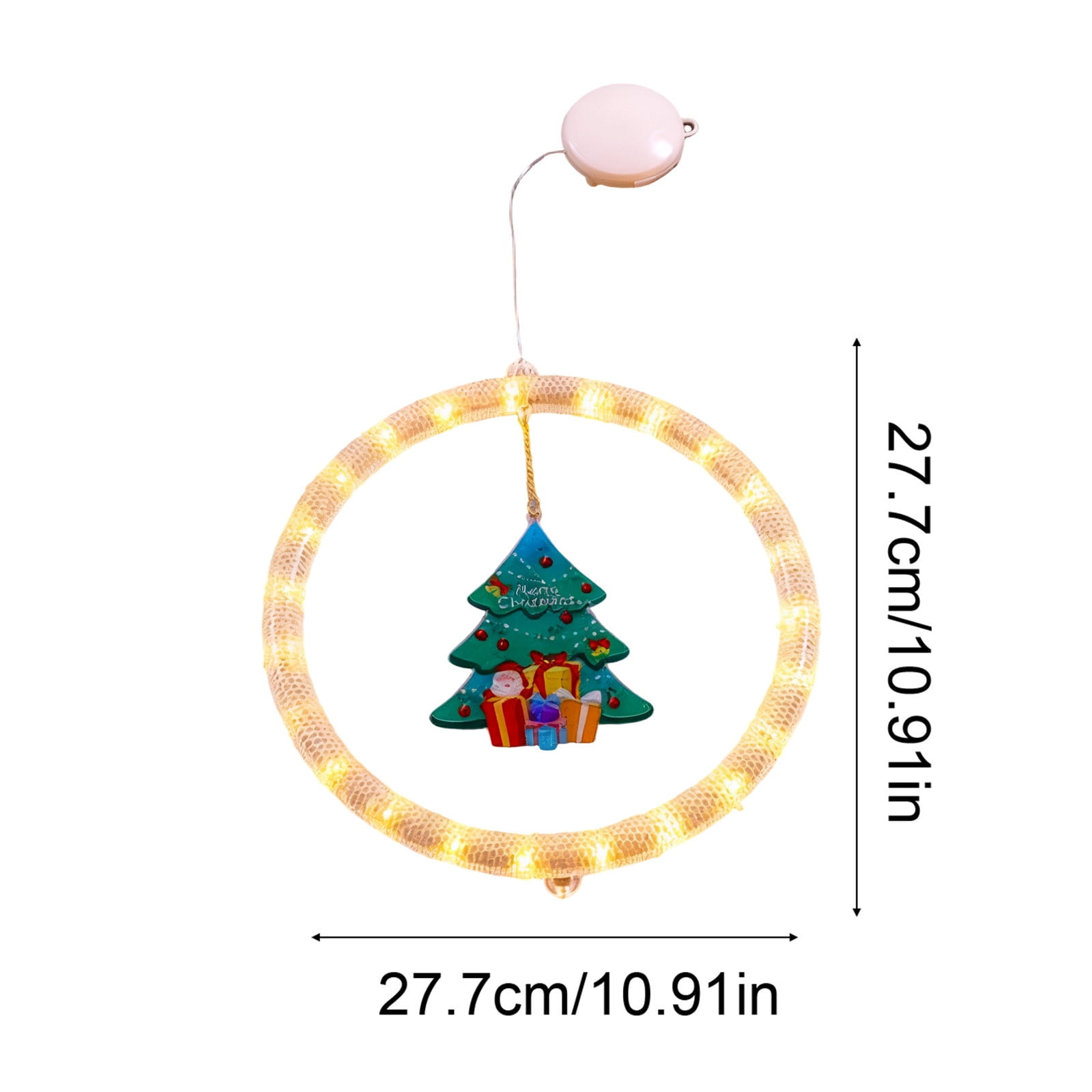 Kumdkd Christmas LED Window Display Light, Red Plastic Indoor/Outdoor ...