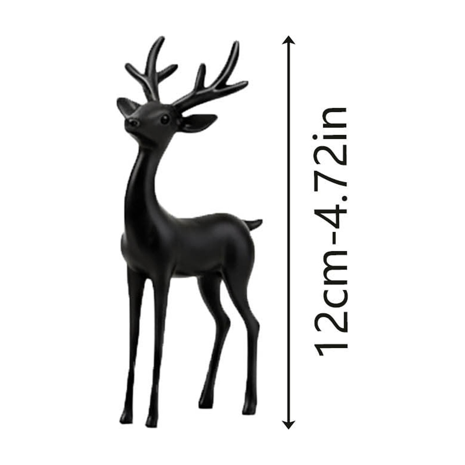 Kumdkd European-Style Deer Statue, Antique Finish Stag Sculpture for ...