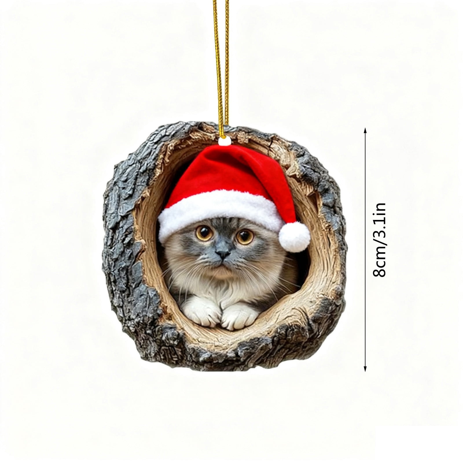 Kumdkd Forest Animals Christmas Ornaments, 3.1 inch Acrylic Christmas ...