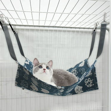 2-Pack Reversible Cat Hammock for Cage, Double-Sided Hanging Pet Bed ...