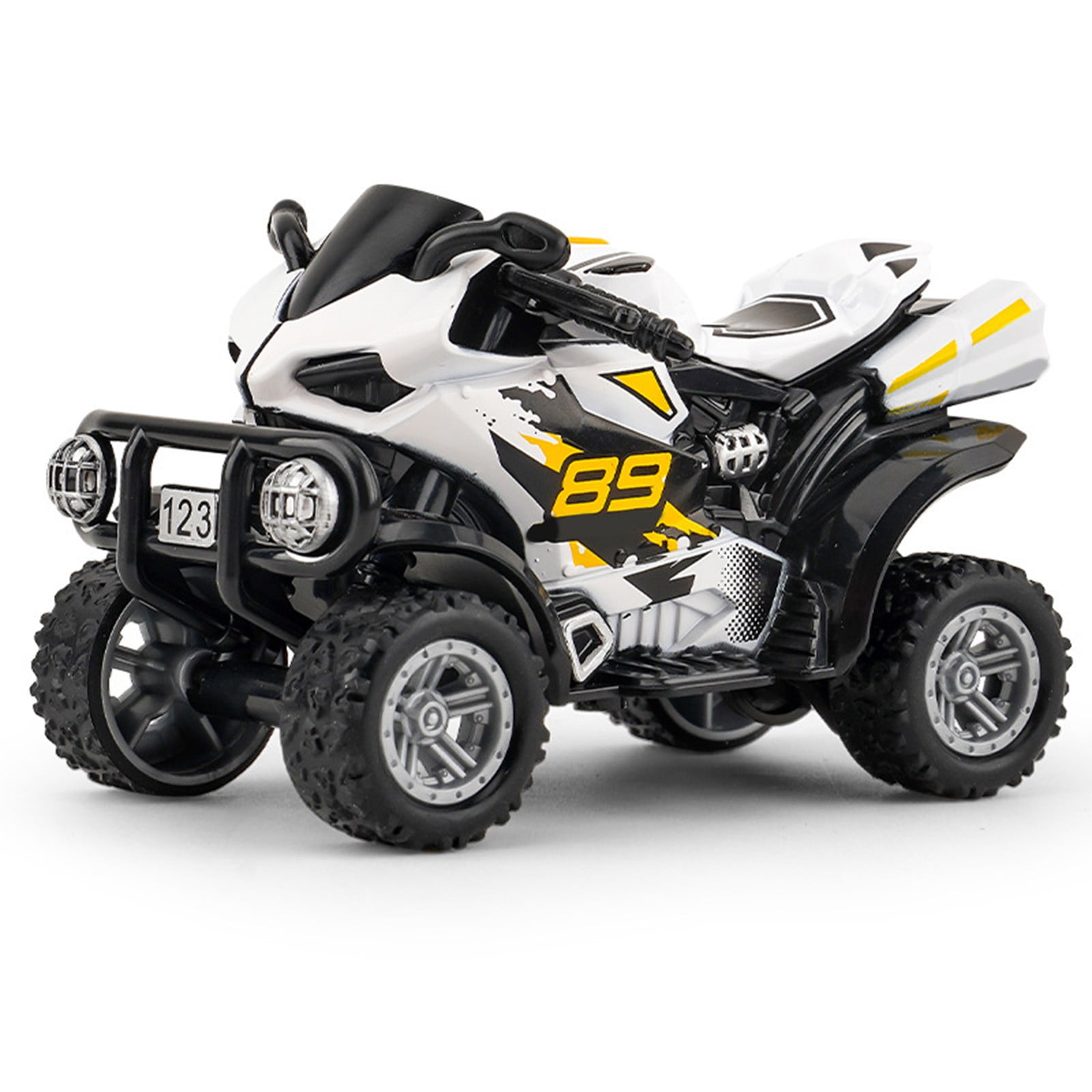 Kumdkd Mini Alloy Off-road Motorcycle Toy Car, 1:24 Scale Pull-Back ...