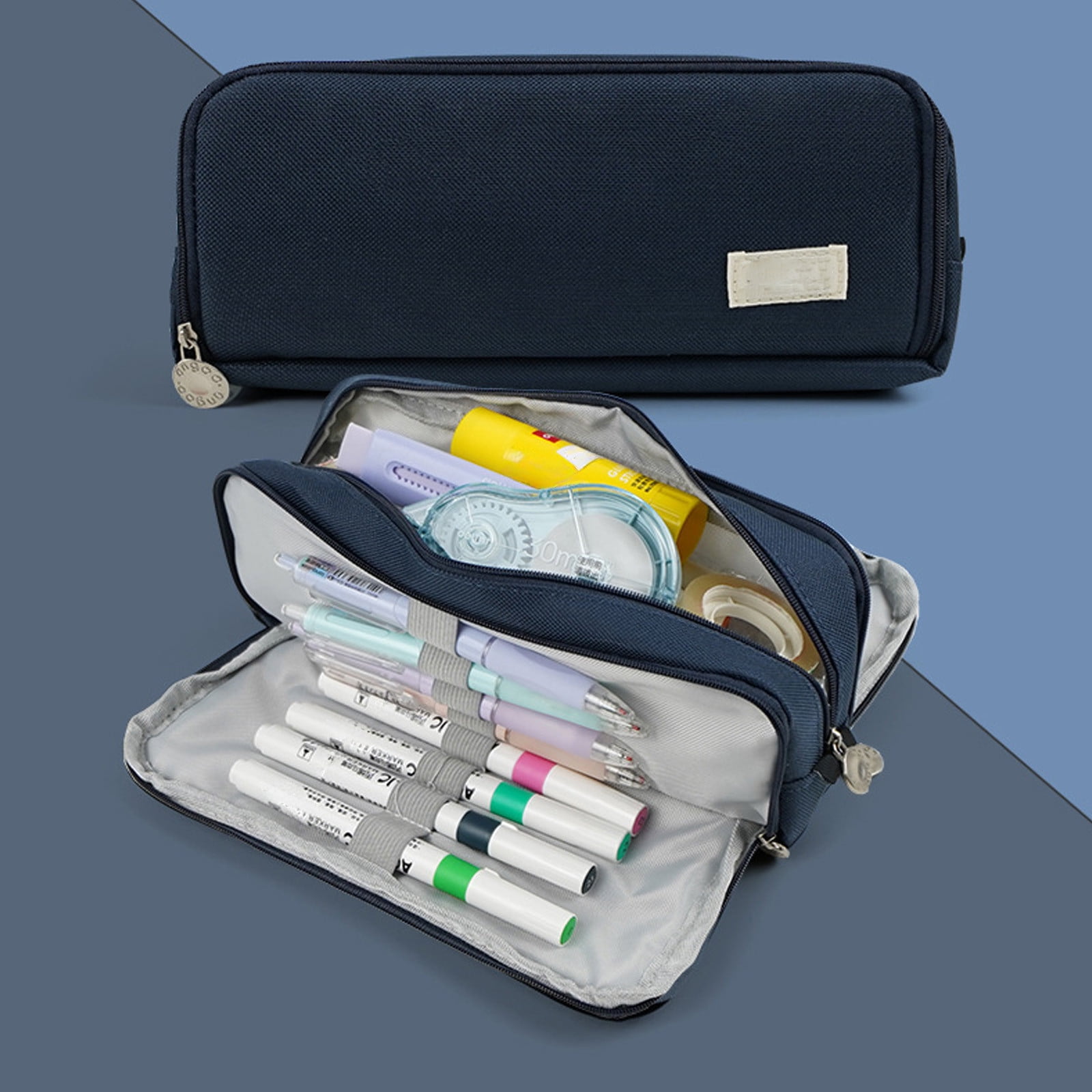 Kumdkd Multi Compartment Pencil Case, Large Capacity Oxford Cloth Pen ...