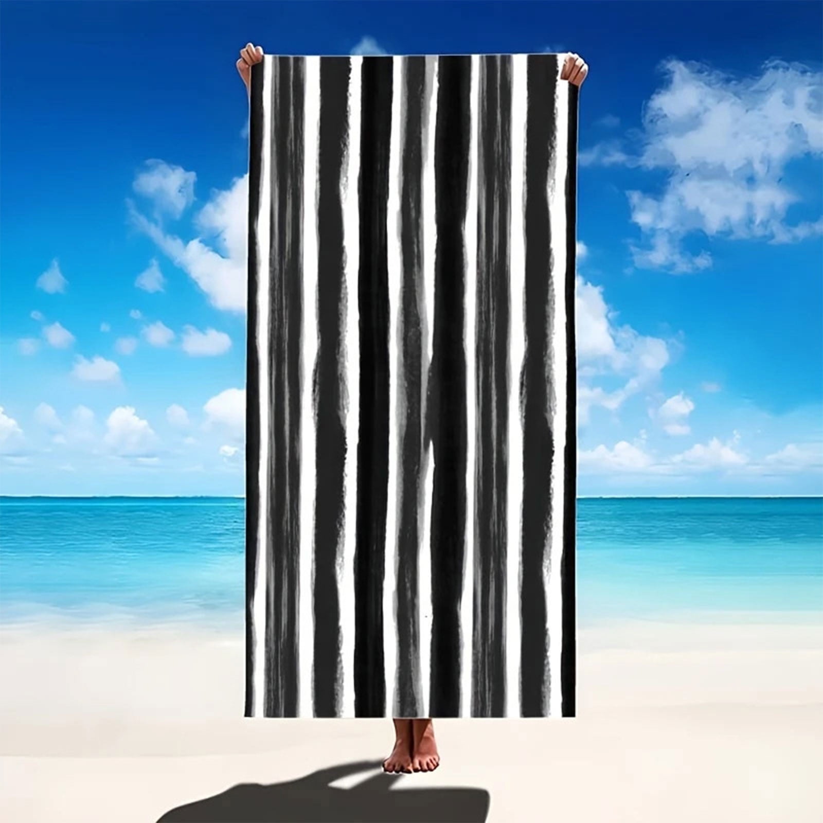 Kumdkd Oversized Beach Towel 59x29 Inches - Lightweight Quick Dry ...
