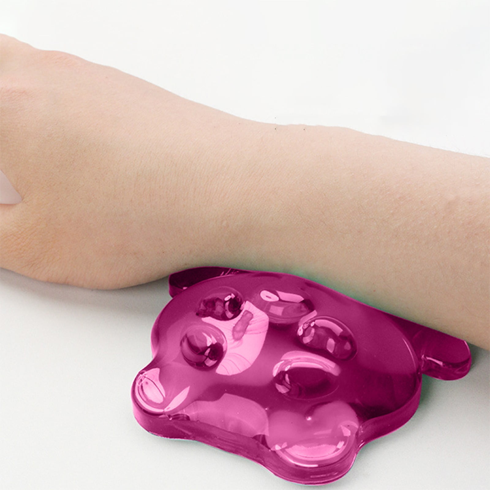 Kumdkd Pink Crystal Silicone Wrist Rest Pad - Ergonomic Mouse Cushion ...
