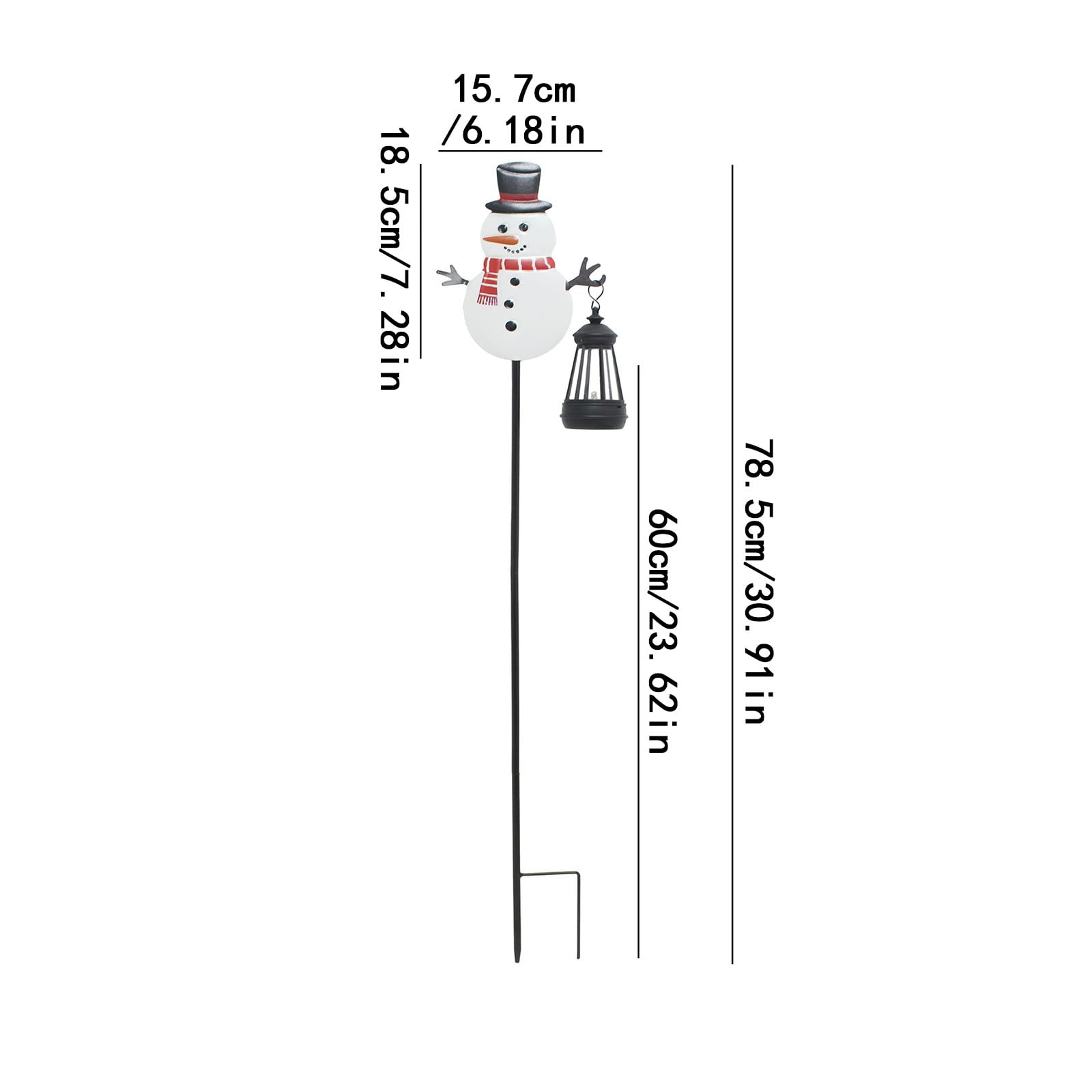 Kumdkd Solar Powered Santa Claus Ground Light, Outdoor Christmas ...