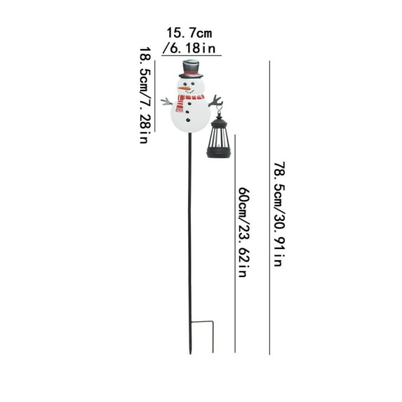 Kumdkd Solar Powered Santa Claus Ground Light, Outdoor Christmas ...