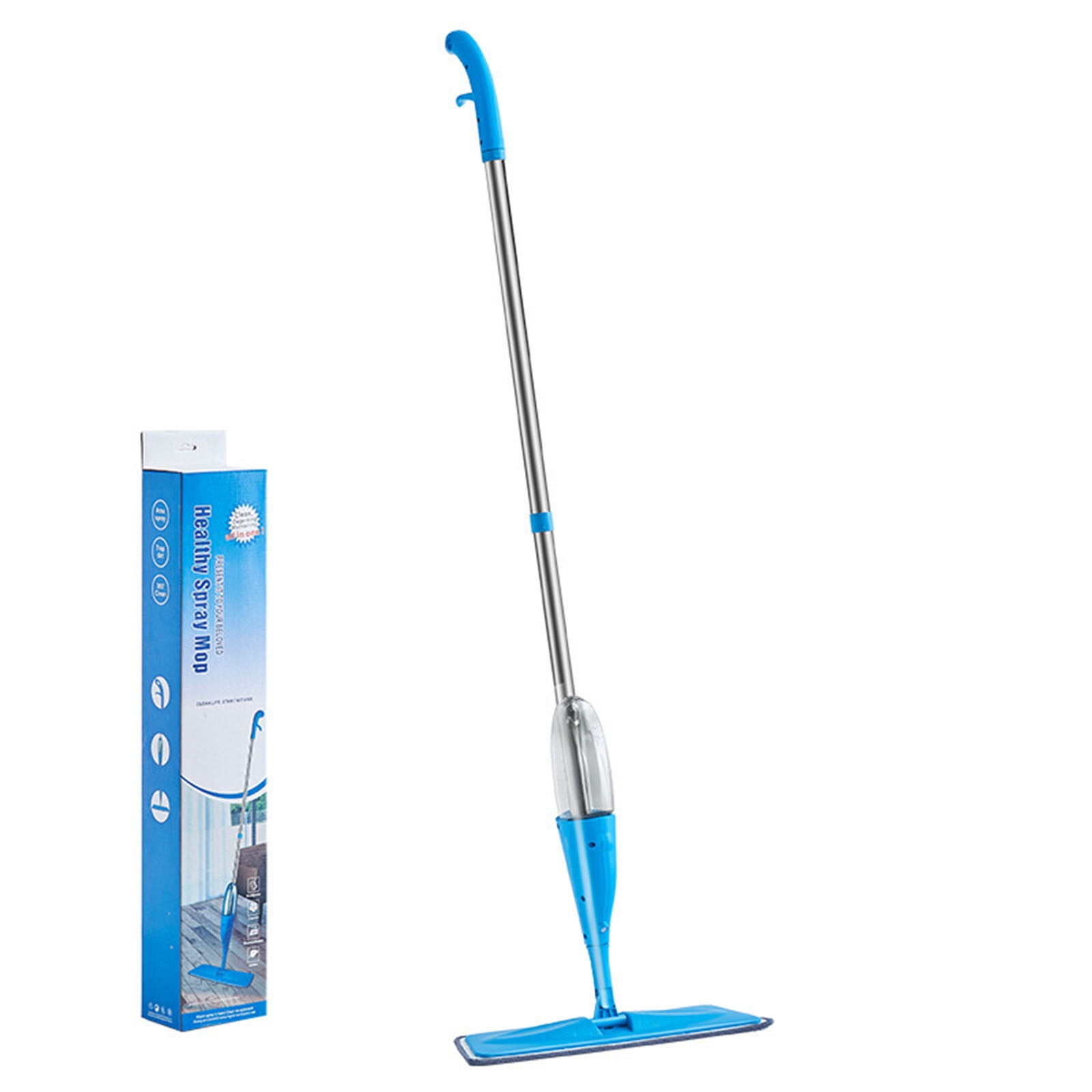 Kumdkd Spray Mop for Floor Cleaning - 16" Microfiber Pads & 50" Long ...