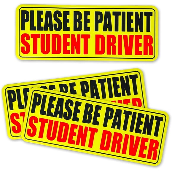 Student Driver Car Decals in Beginner Drivers Car Decals - Walmart.com