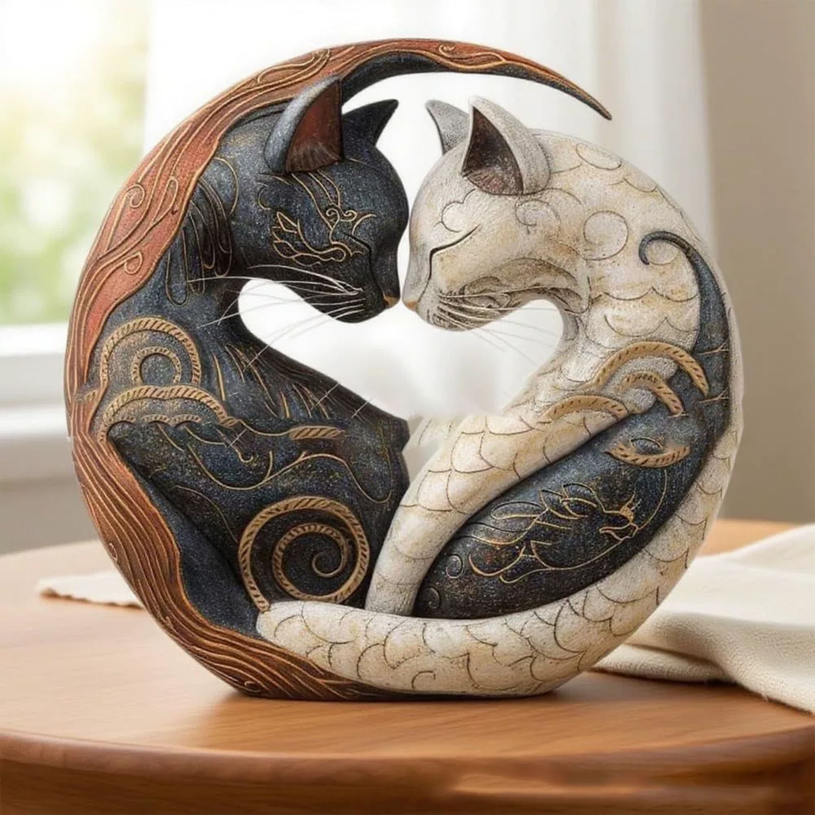 Kumdkd Yin Yang Desk Decor - Unique Office Decoration Gift, Balancing ...