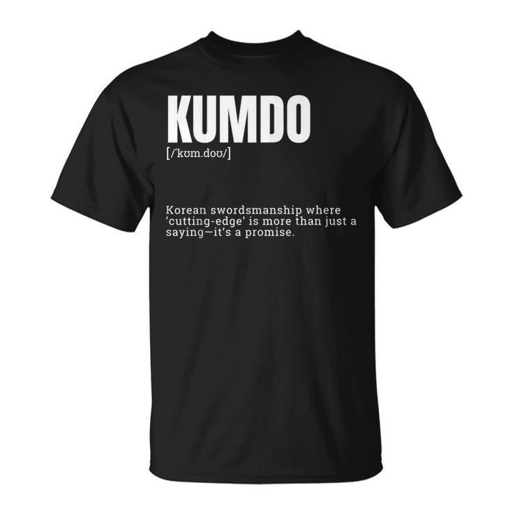 Kumdo Martial Arts T-Shirt – Korean Swordsmanship Definition Graphic ...