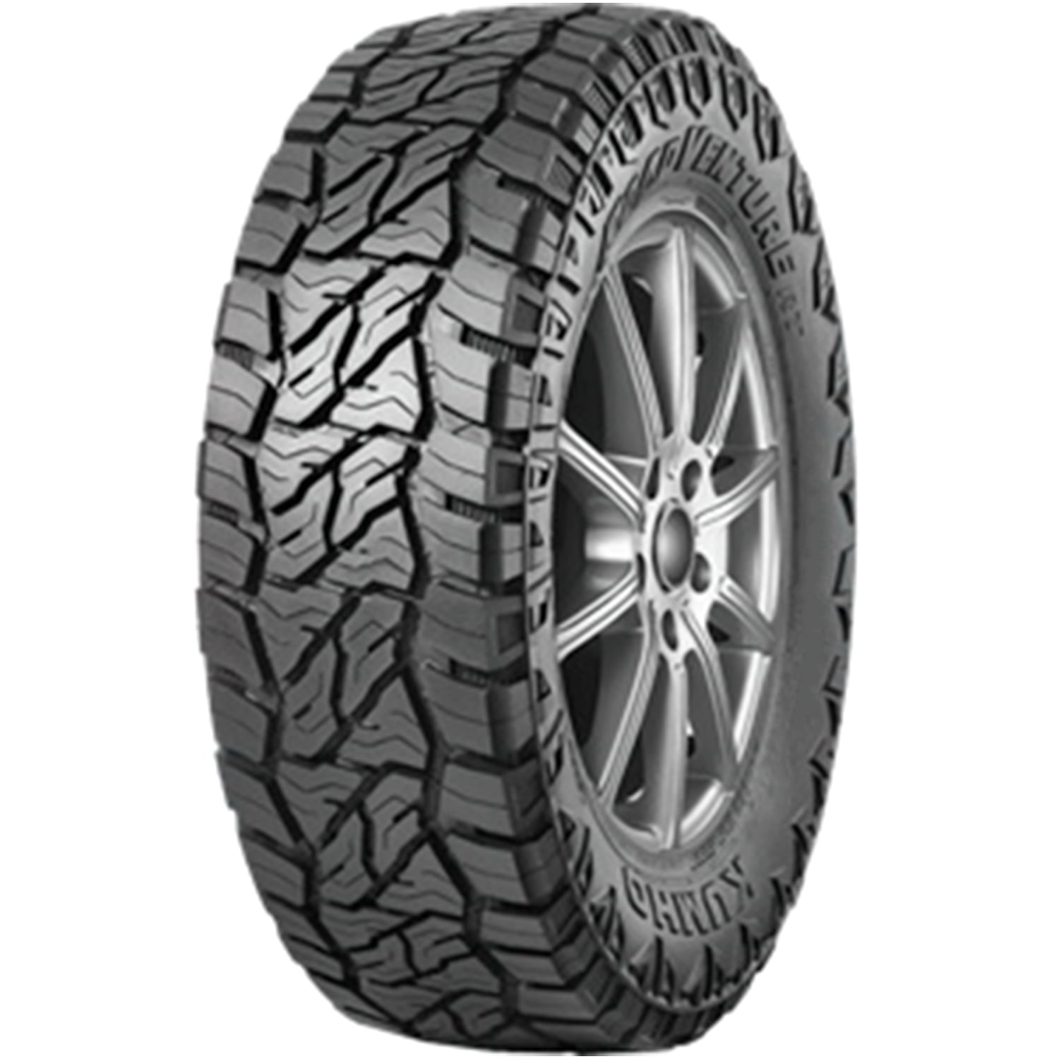 Kumho Road Venture RT51 LT265/60R20 121/118R E 10 Ply r/t Rugged Terrain Light Truck Tire ...