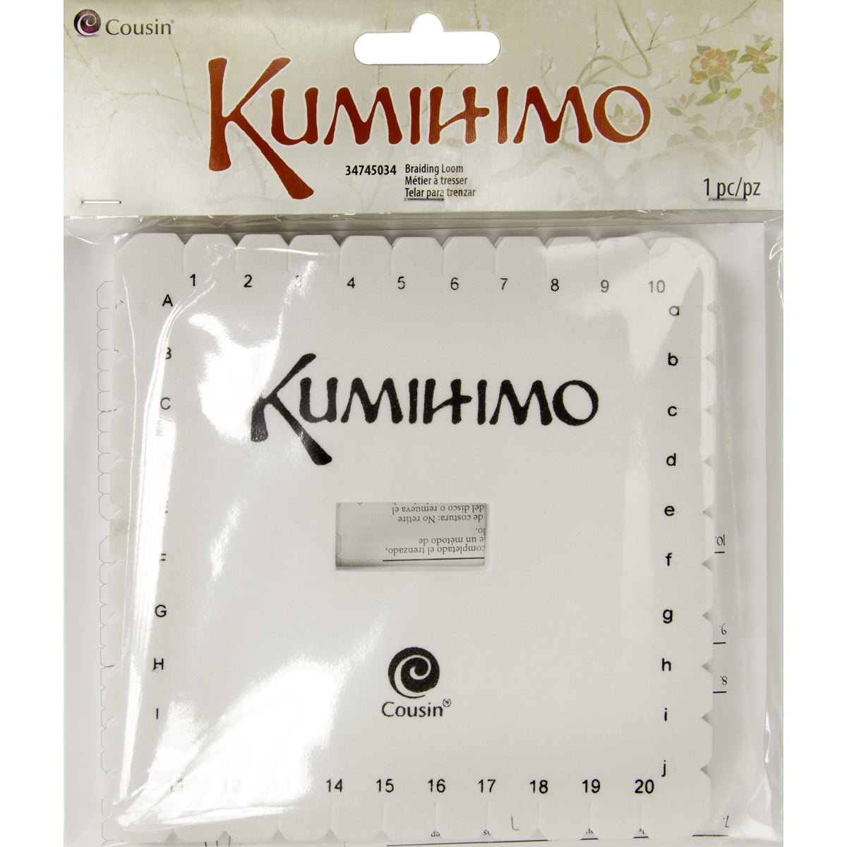 Kumihimo Braiding Loom 1/Pkg-Square - Walmart.com