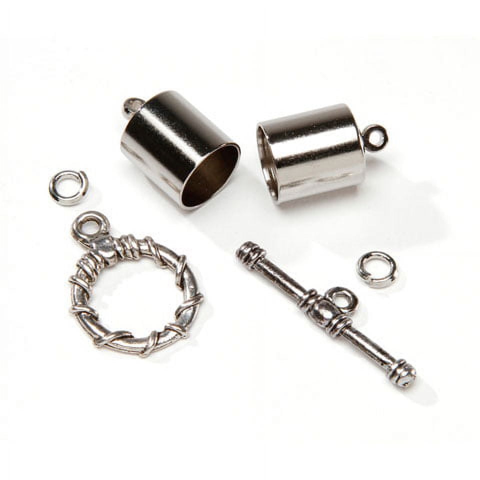 Kumihimo Finding Kit Silver 10Mm Endcaps - Walmart.com