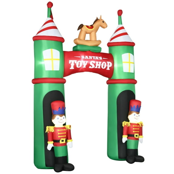 Kumix 11.5FT Christmas Inflatable Archway with Nutcracker Soldiers ...