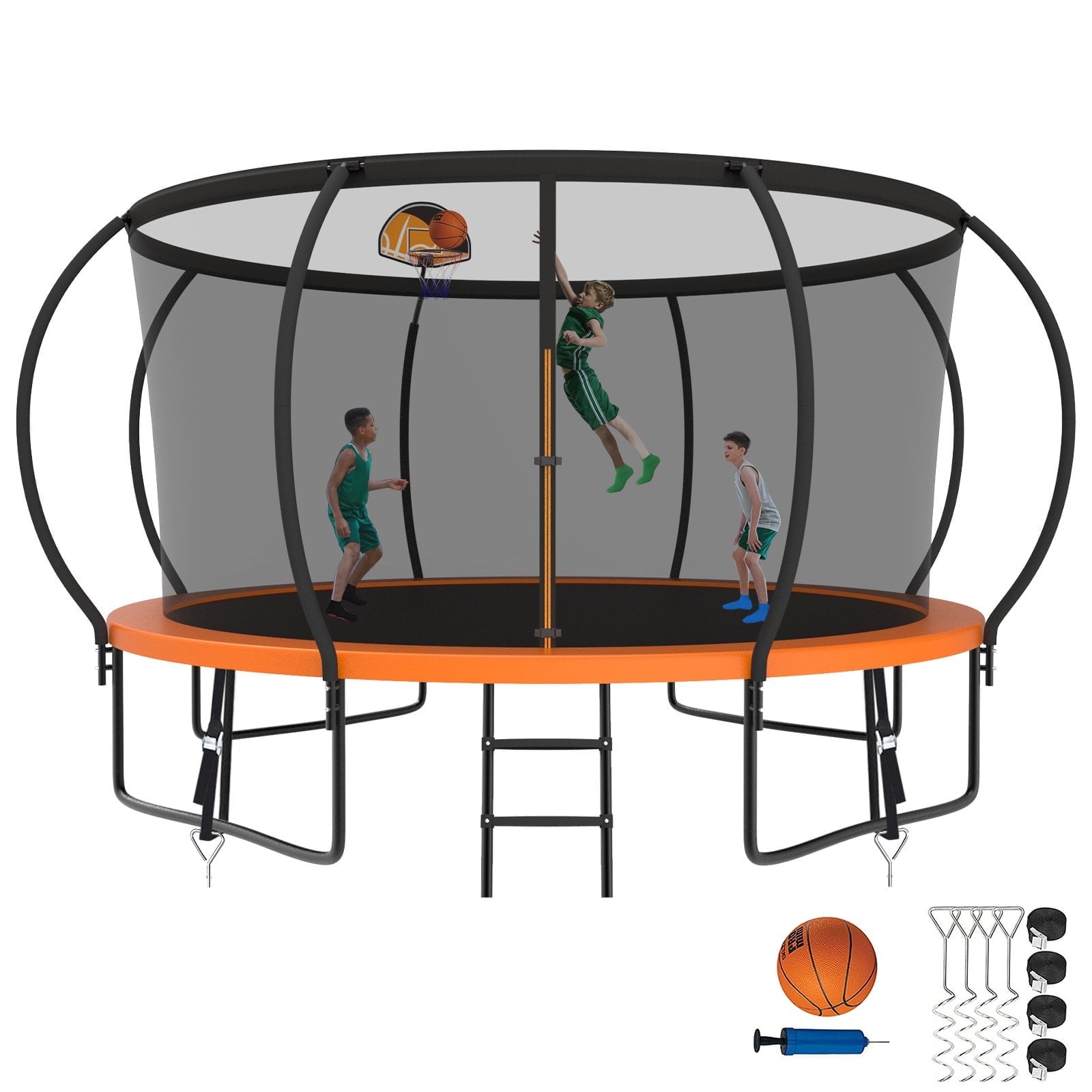 Kumix 12 14 15 16FT Trampoline for Adults and Kids, Trampoline with ...