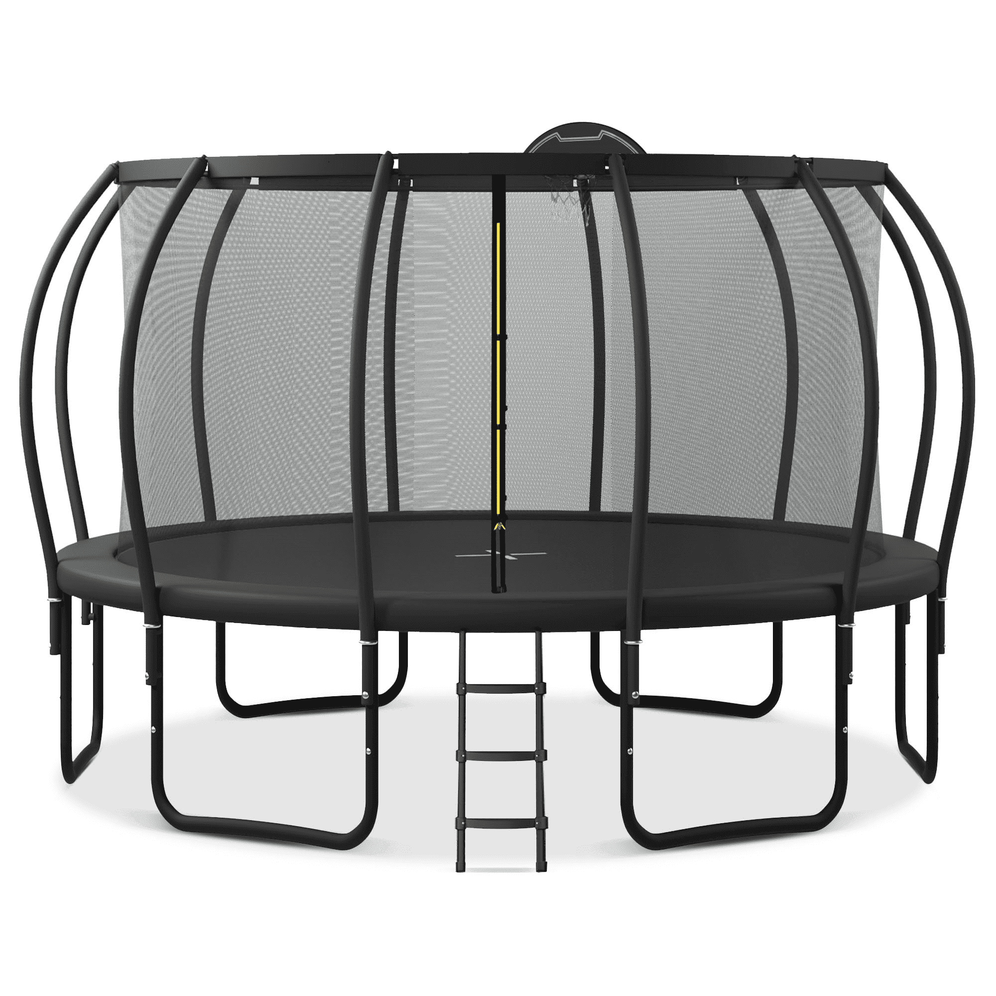 Kumix Trampoline 12FT 14FT 15FT 16FT, Trampoline with Basketball Hoop ...