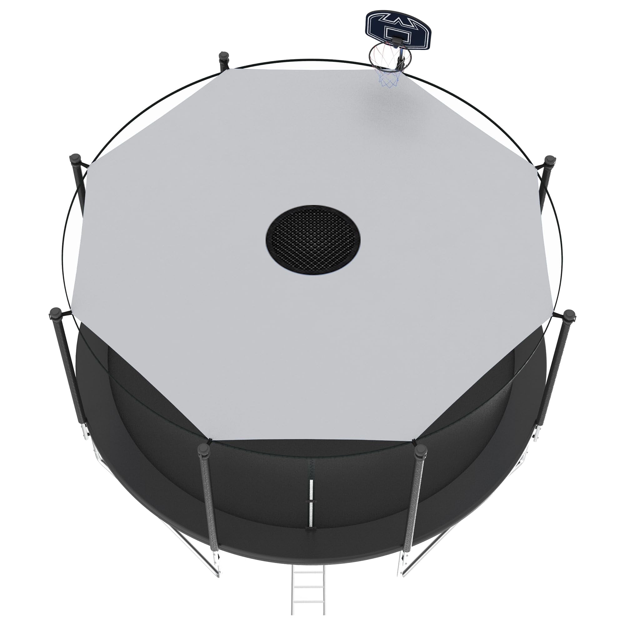 Kumix Trampoline Shade Cover, 12ft 14ft 16ft Sun-Protection Trampolines ...