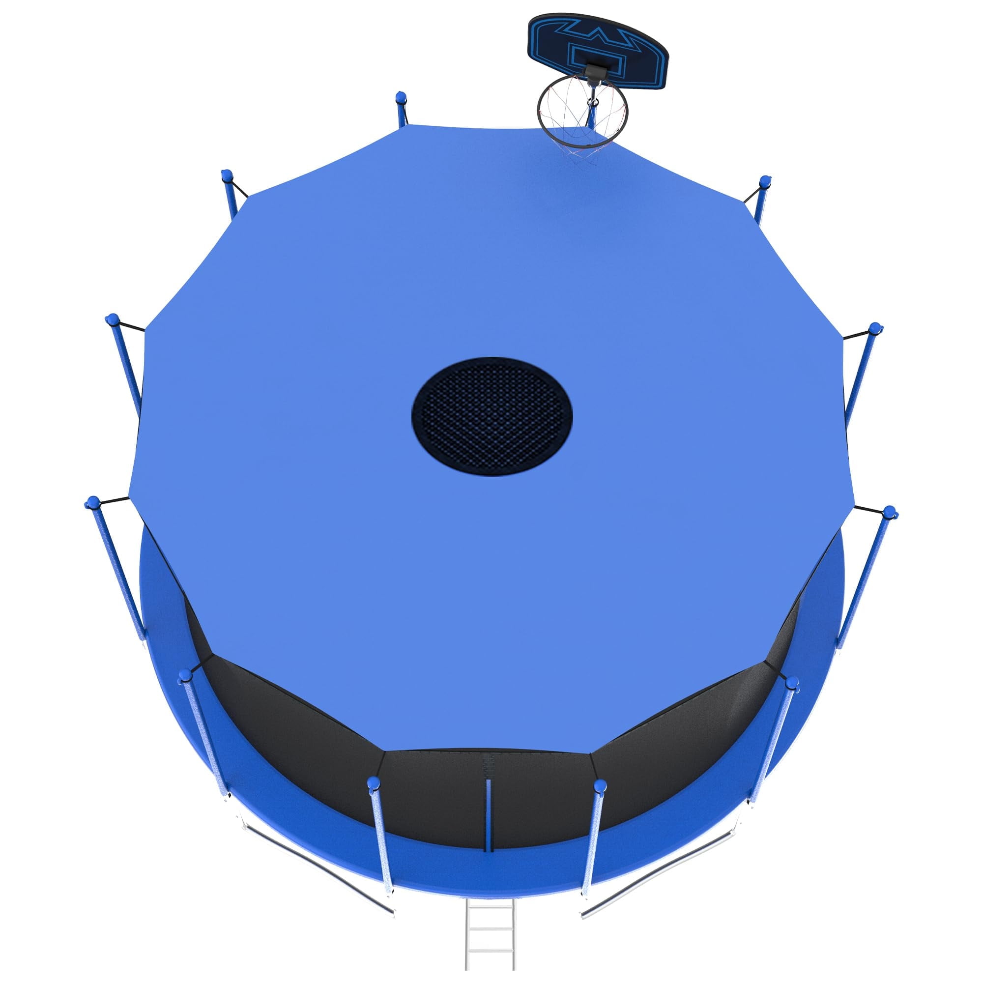 Kumix Trampoline Shade Cover, 12ft 14ft 16ft Sun-Protection Trampolines ...