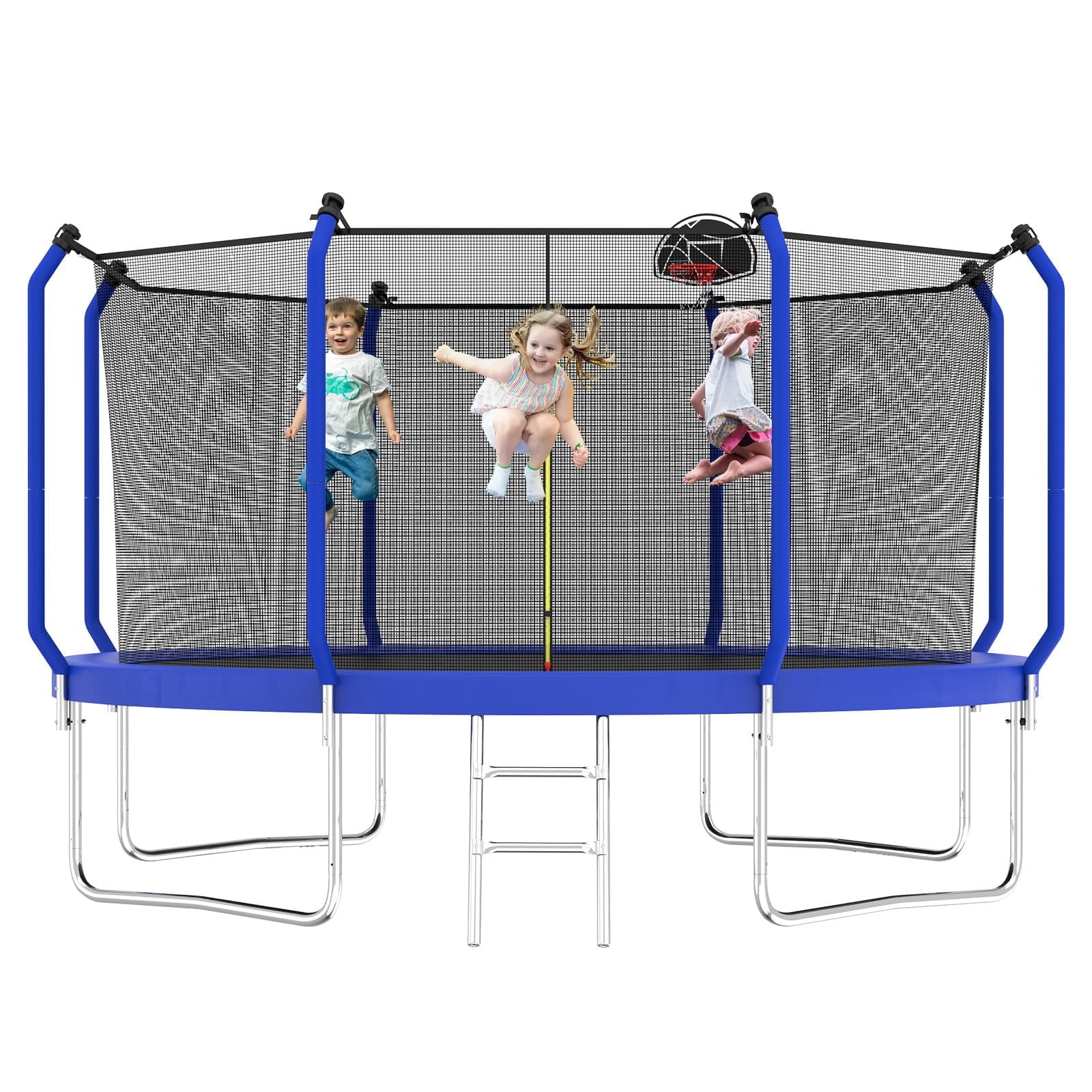 Kumix Trampoline 8FT-14FT, 1200LBS for Kids/Adults, Outdoor, Enclosure ...