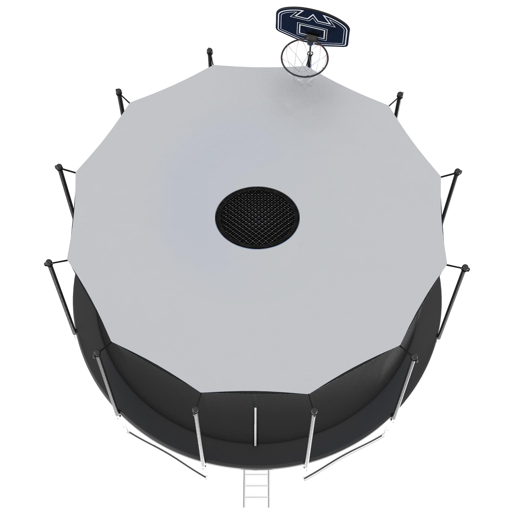 Kumix Trampoline Shade Cover, 12ft 14ft 16ft Sun-Protection Trampolines ...