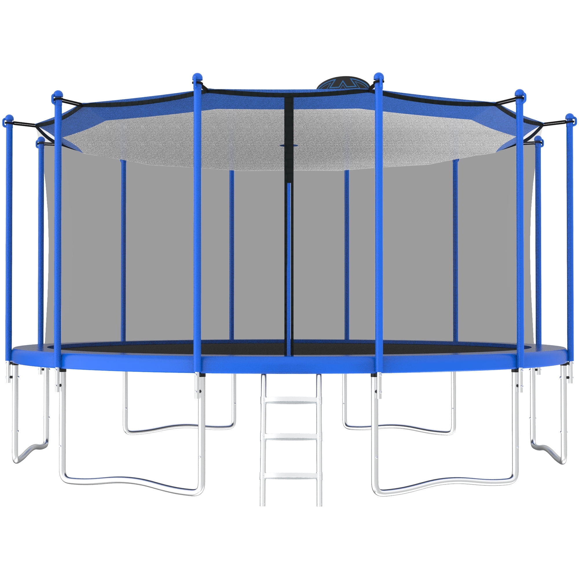 Kumix Trampoline with Sun Cover for Kids and Adults, 1500LBS 16FT ...