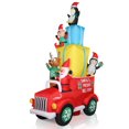 Kacho 9ft Christmas Inflatables Outdoor Decorations Santa Claus Drives