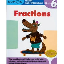 Kumon Math Workbooks Kumon Grade 6 Fractions, (Paperback) - Walmart.com
