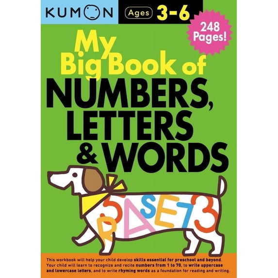Kumon My Big Book of Numbers, Letters & Words, (Paperback) - Walmart.com