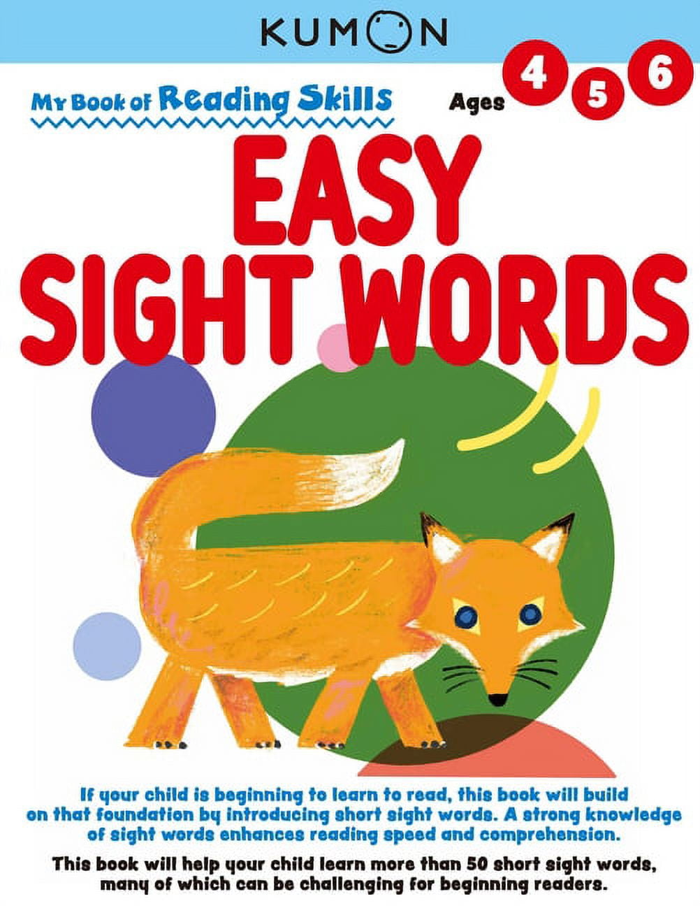 Kumon My Bk of Reading Skills: Easy Sight Words, (Paperback) - Walmart.com
