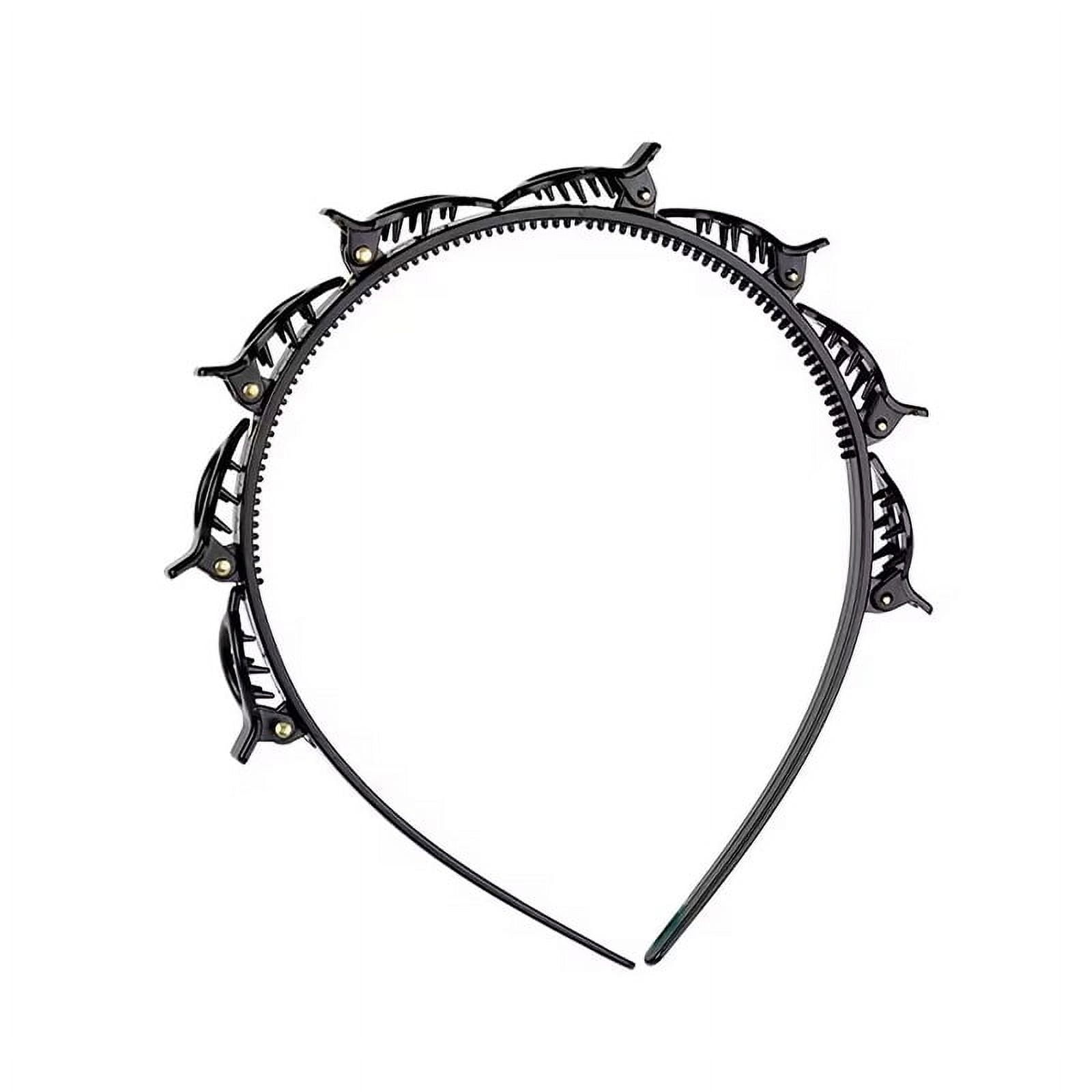 KunMing 2 Packs Bangs Hairstyle Hairpin,Braided Headband Hair,Double ...