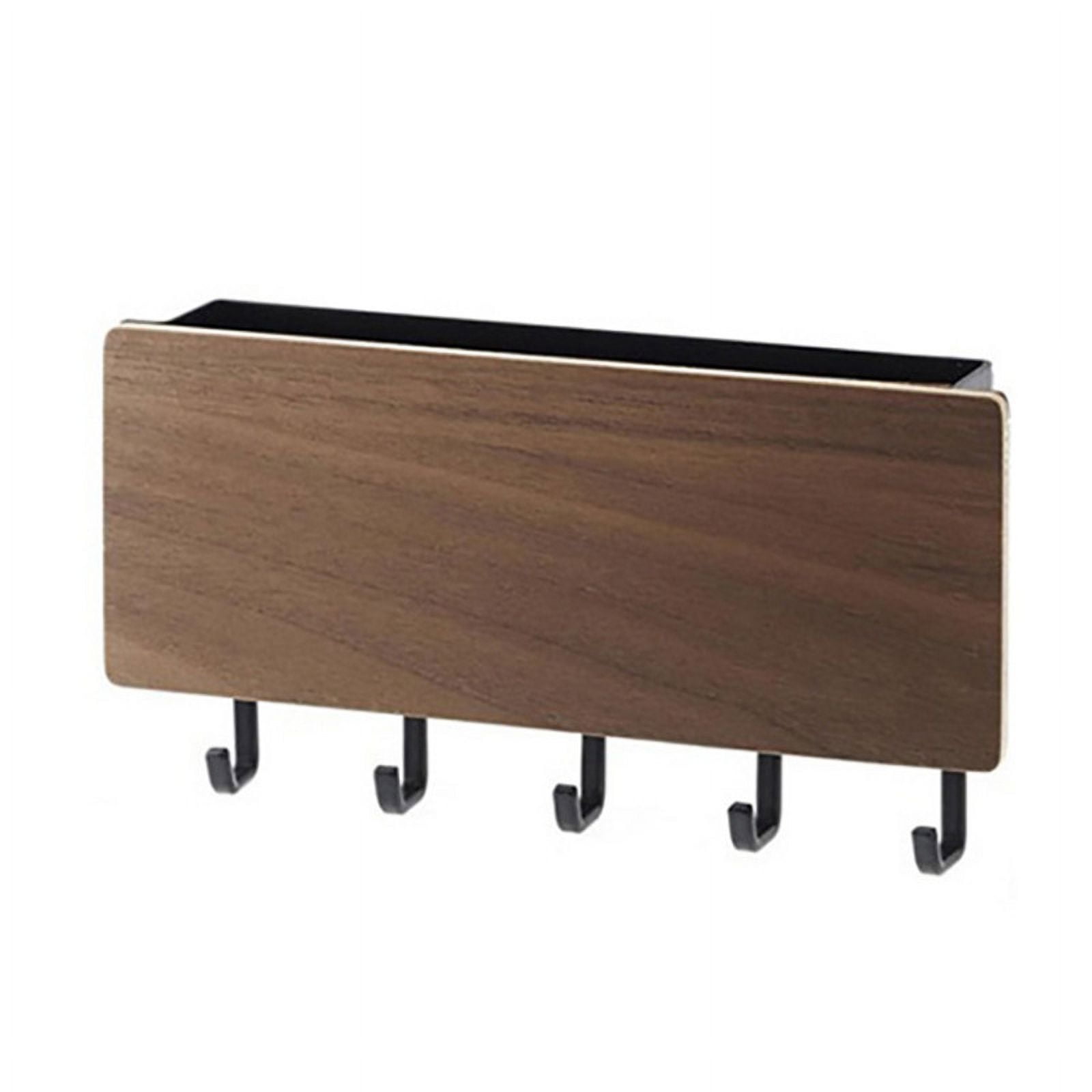 KunMing Decorative Wall-Mounted Key Holder with 5 Hooks and Mail ...