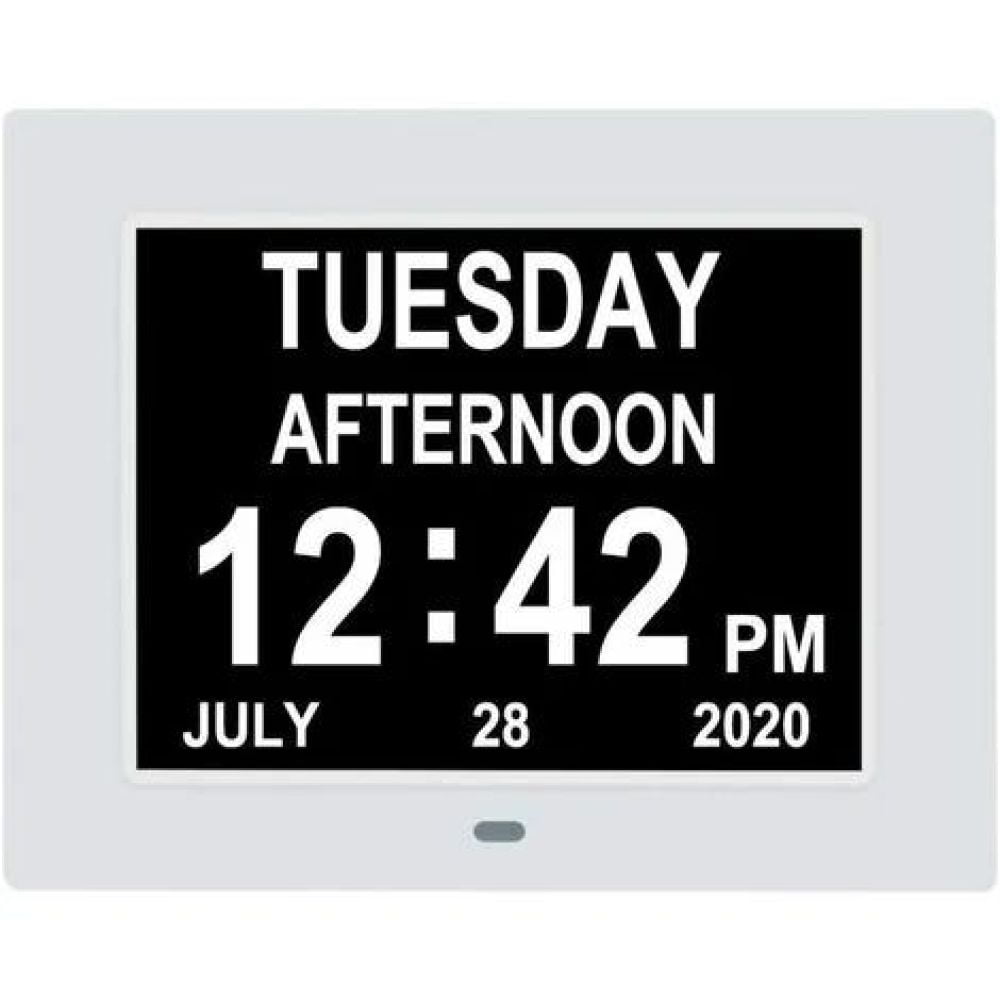 Digital Day Calendar Clock -Extra Large Date Day Time of Week Clock ...