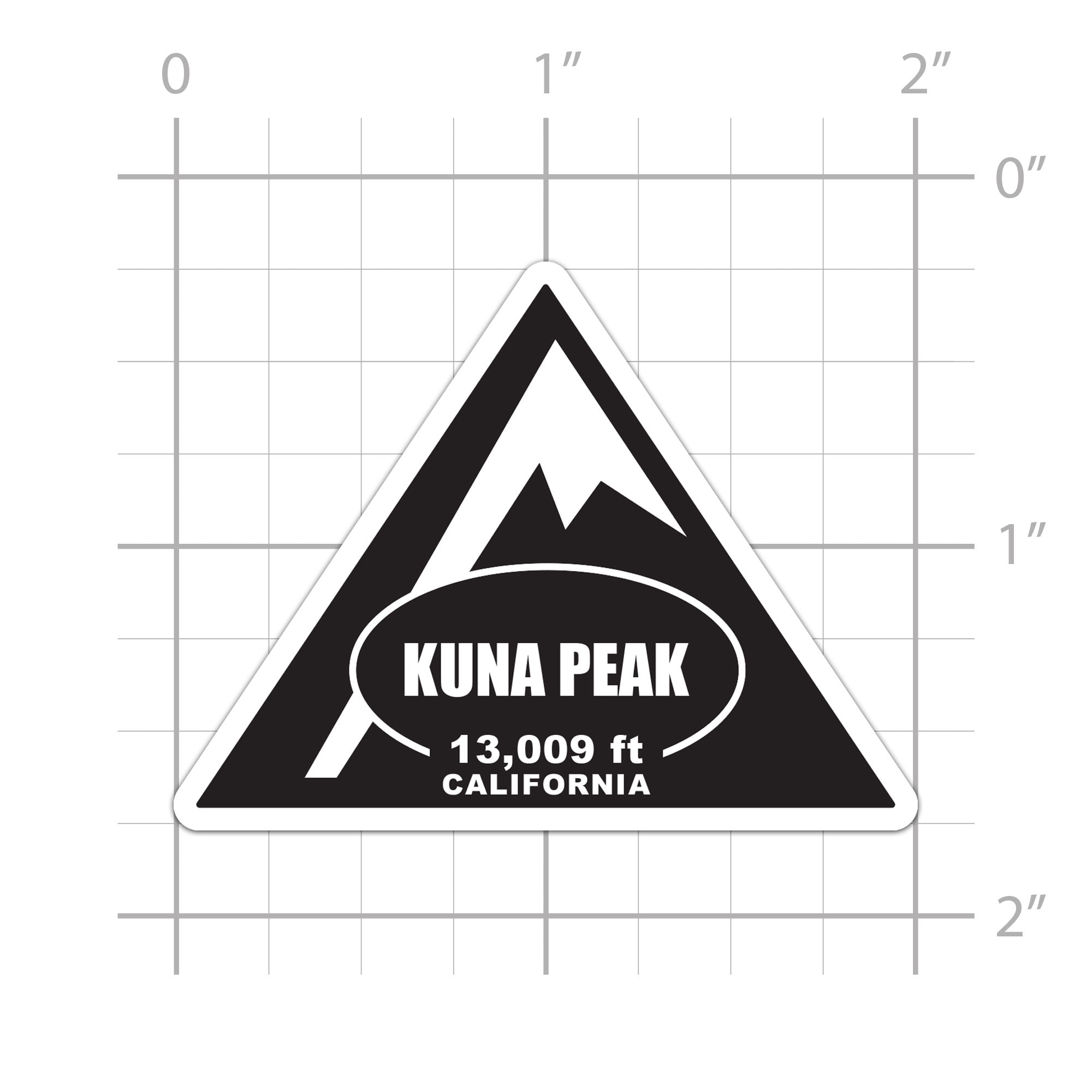 Kuna Peak Sticker for water bottle phone tumbler hard hat california ...