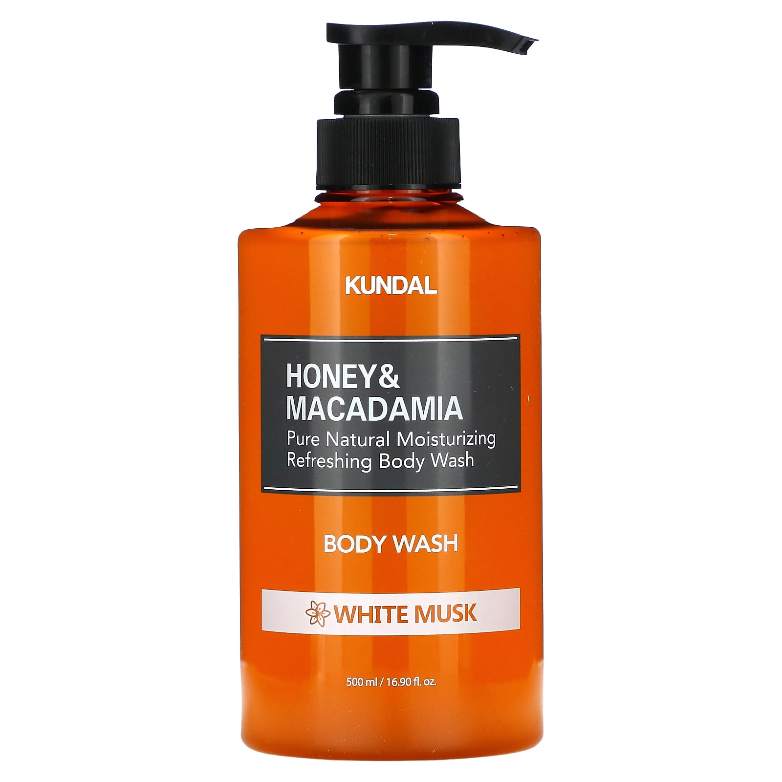 Kundal Honey & Macadamia, Body Wash, White Musk, 16.9 fl oz (500 ml) - Walmart.com
