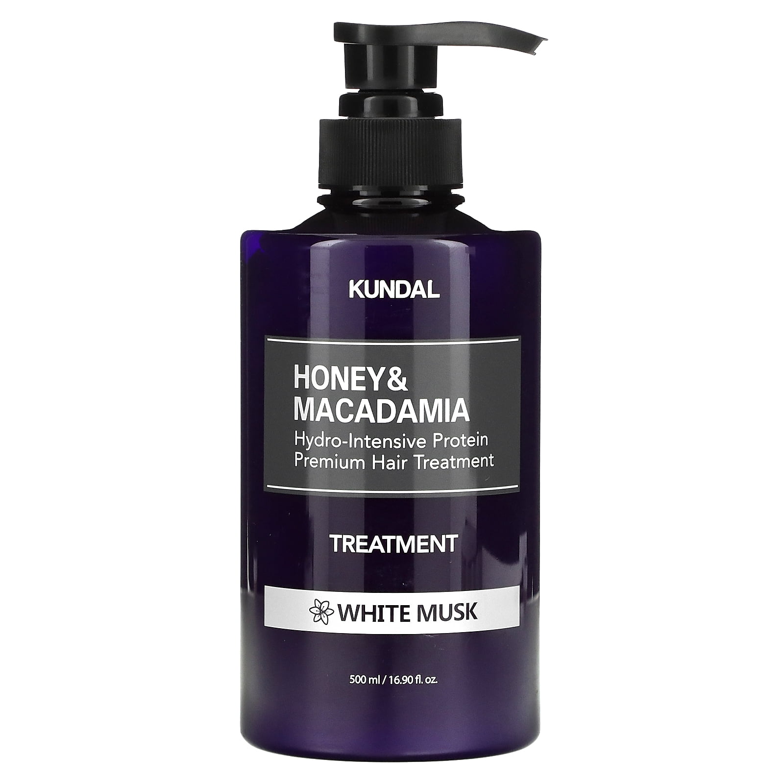 Kundal Honey & Macadamia Hydro-Intensive Protein Hair Treatment, White Musk, 16.9 fl oz ...
