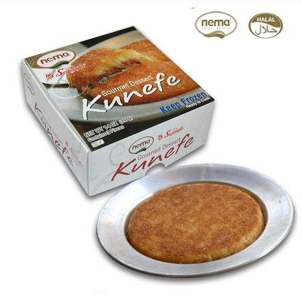Kunefe, Cheese & Shredded Dough Dessert, Contains 3 Pieces - 14 Oz ...