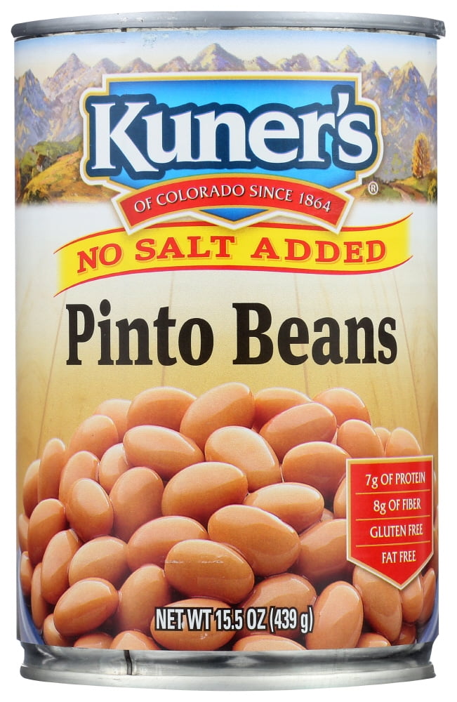 Kuner's Vegetarian Pinto Beans, No Salt Added, 15 oz. - Walmart.com