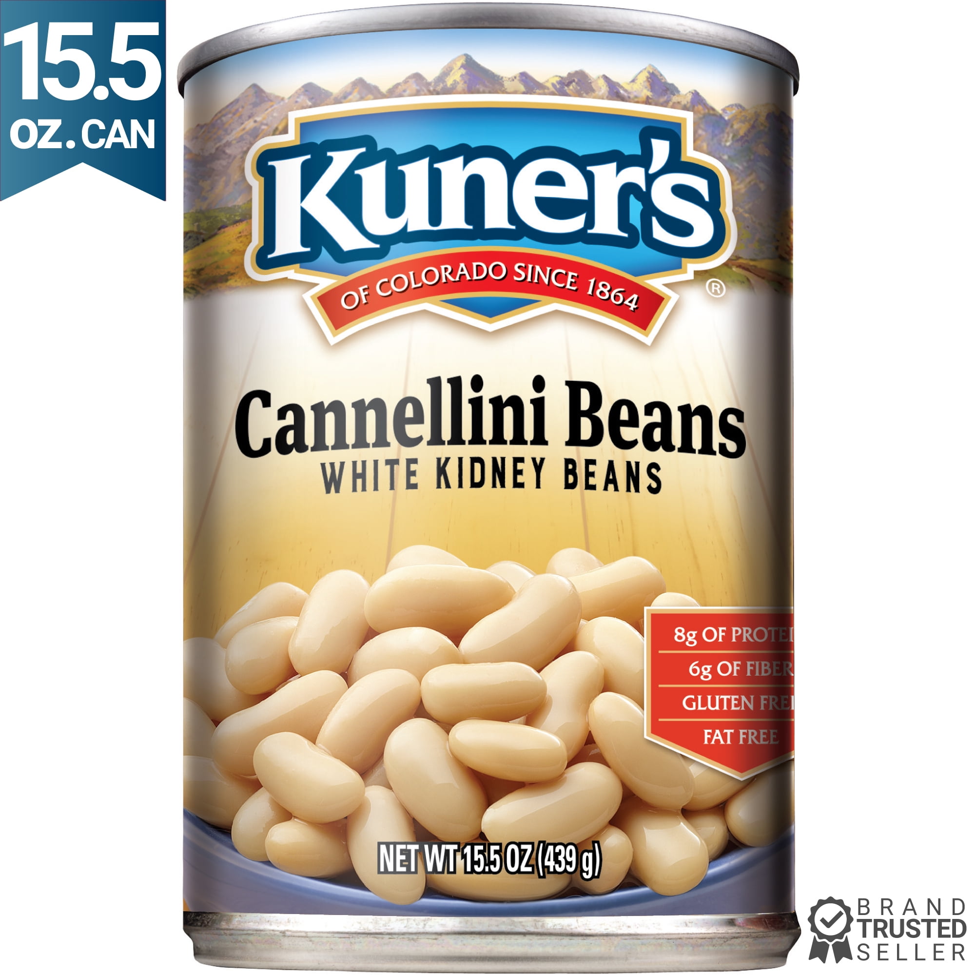 Kuner's Cannellini Beans - White Kidney Beans, Gluten Free, Fat Free ...