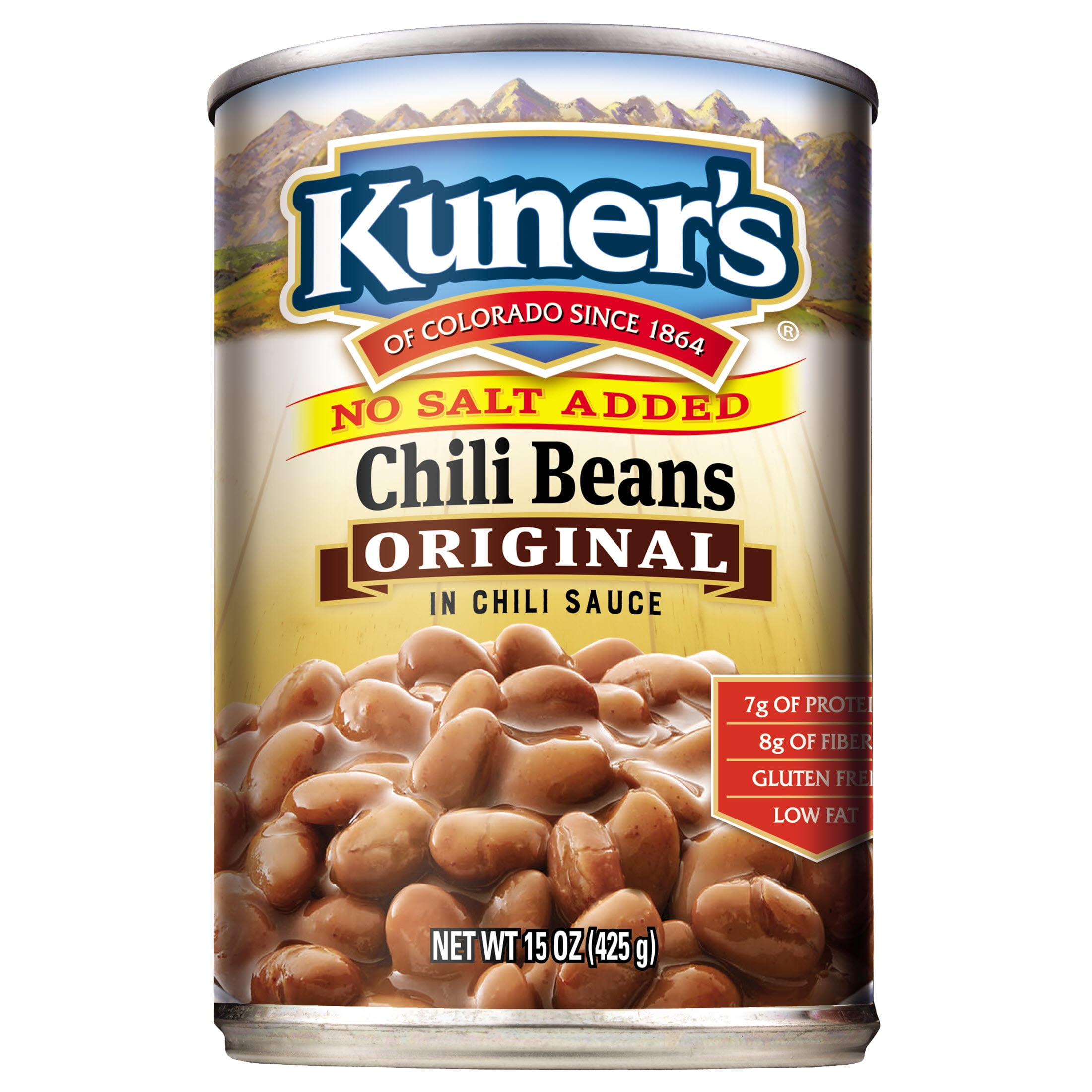 Kuner's No Salt Added Original Chili Beans 15 oz. Can - Walmart.com