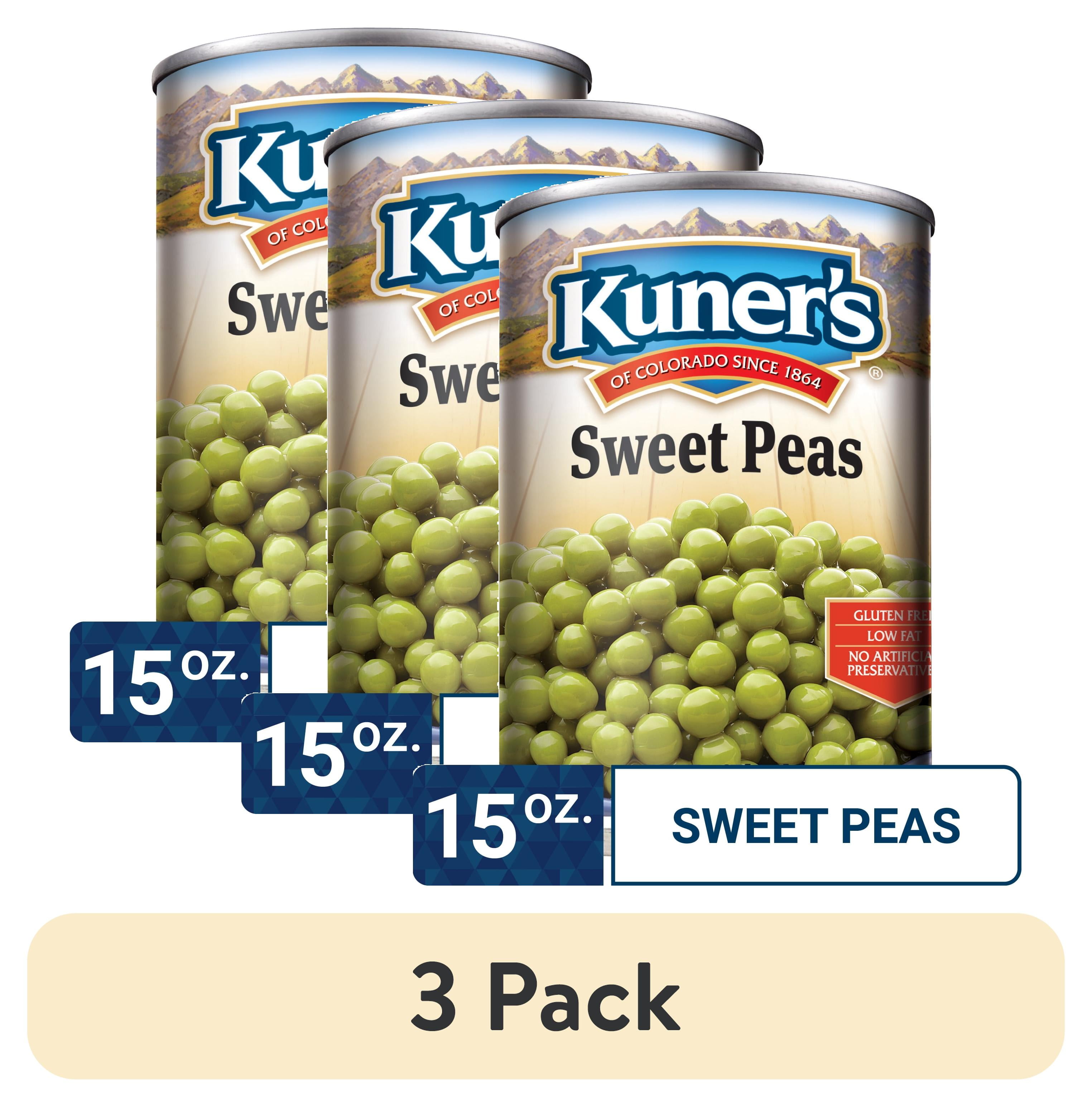 (3 pack) Kuner's Sweet Peas 15 oz. Can - Walmart.com