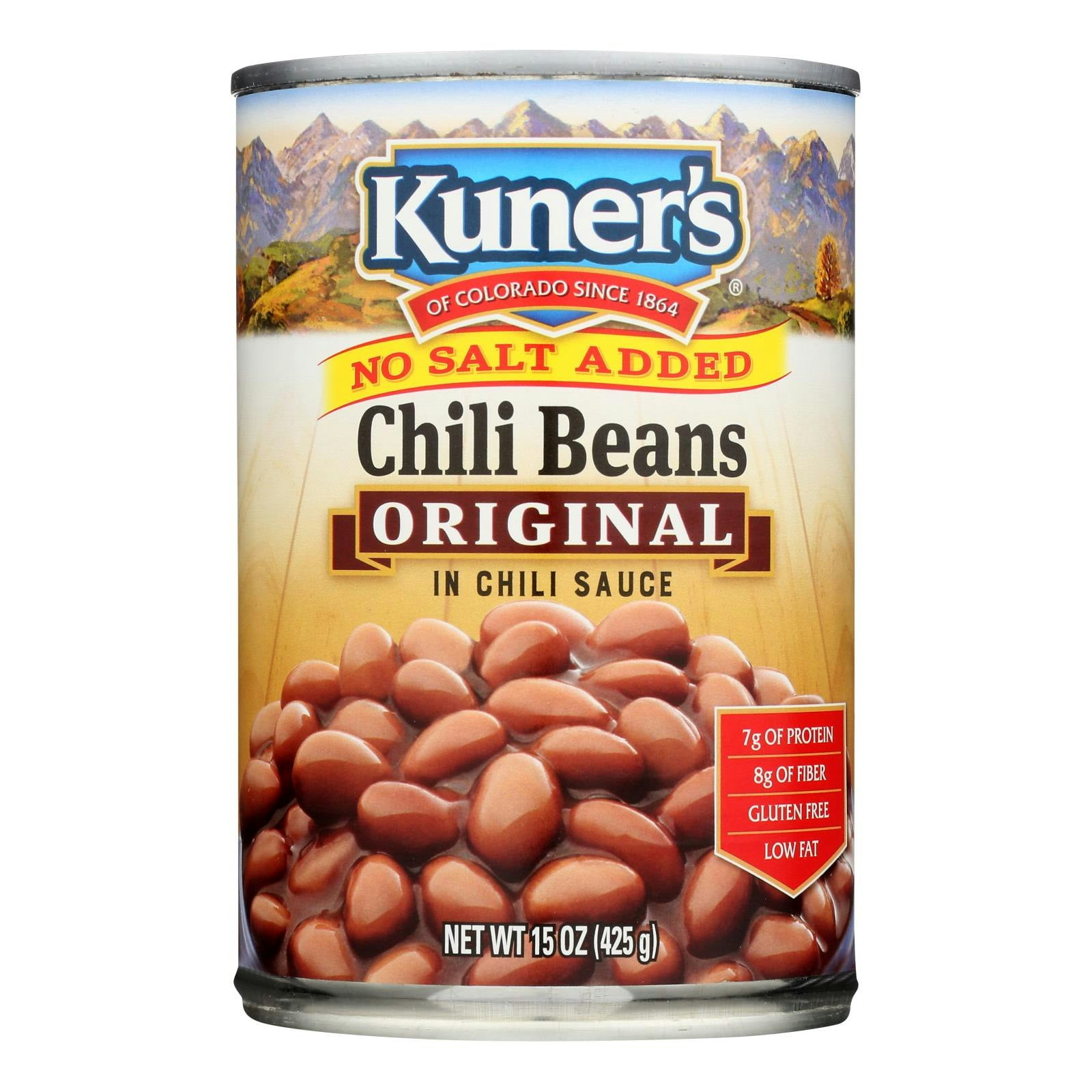 Kuner's, Chili Beans in Sauce, 15 Oz, Case of 12, Gluten-Free - Walmart.com