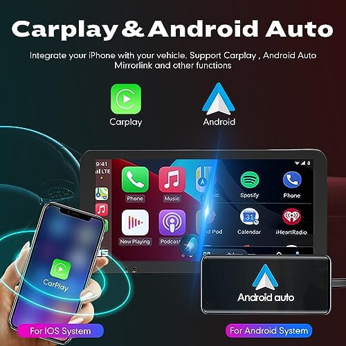 Kunfine Car CarPlay Auto Navigation Stereo GPS Radio Reverse Camera ...