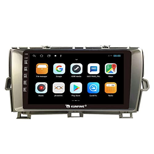 Kunfine Car Navigation Stereo GPS Radio Reverse Camera Display 9" IPS ...