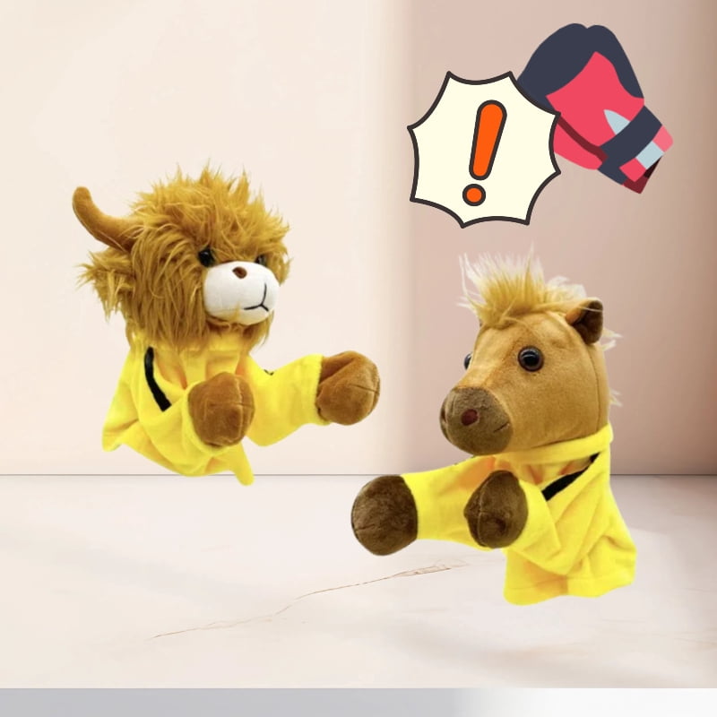 Kung Fu Boxing Cattle and Horse Puppet Animal Toy Punching Puppet ...