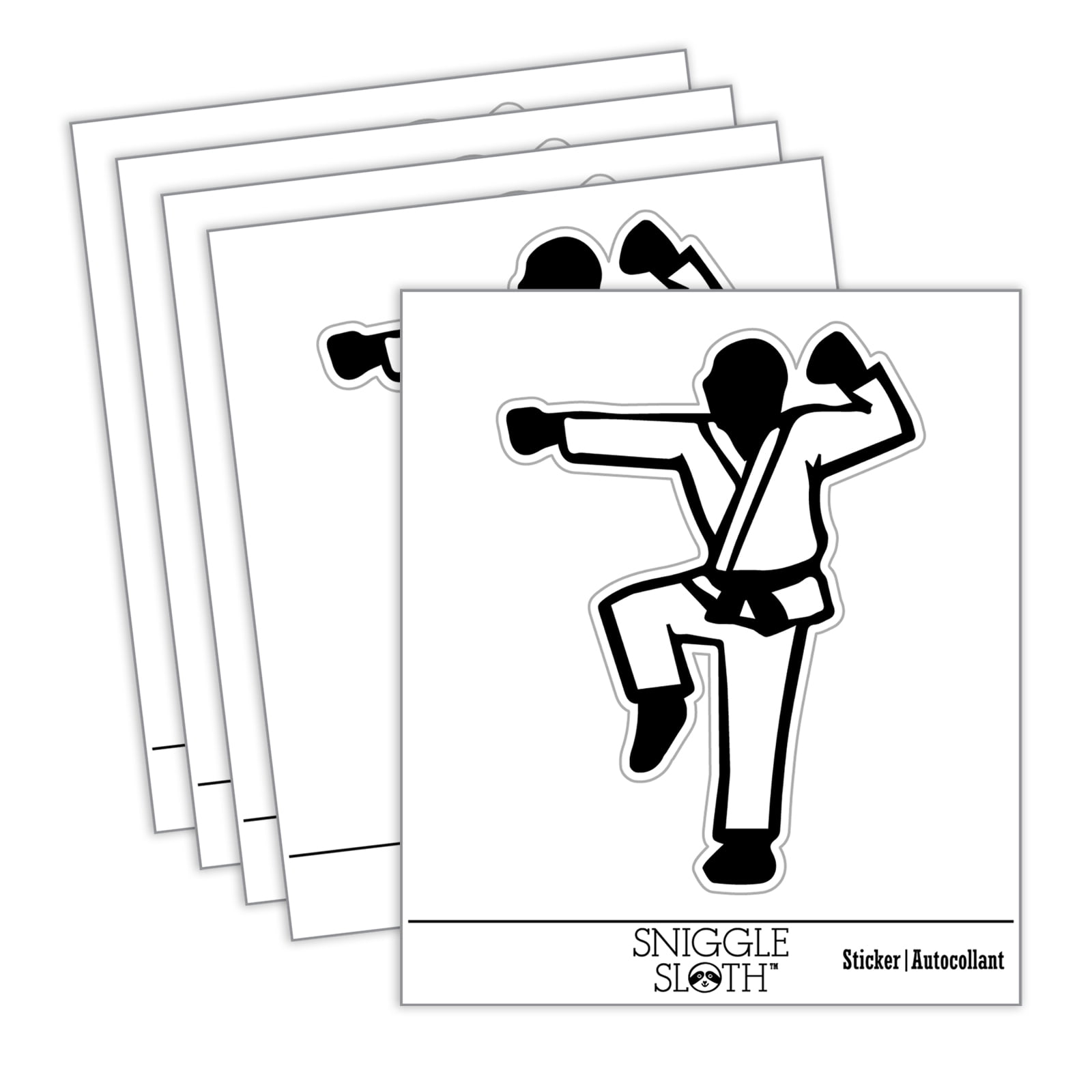 Kung Fu Martial Arts Hang Stance Karate Gi Car Window Bumper Water ...