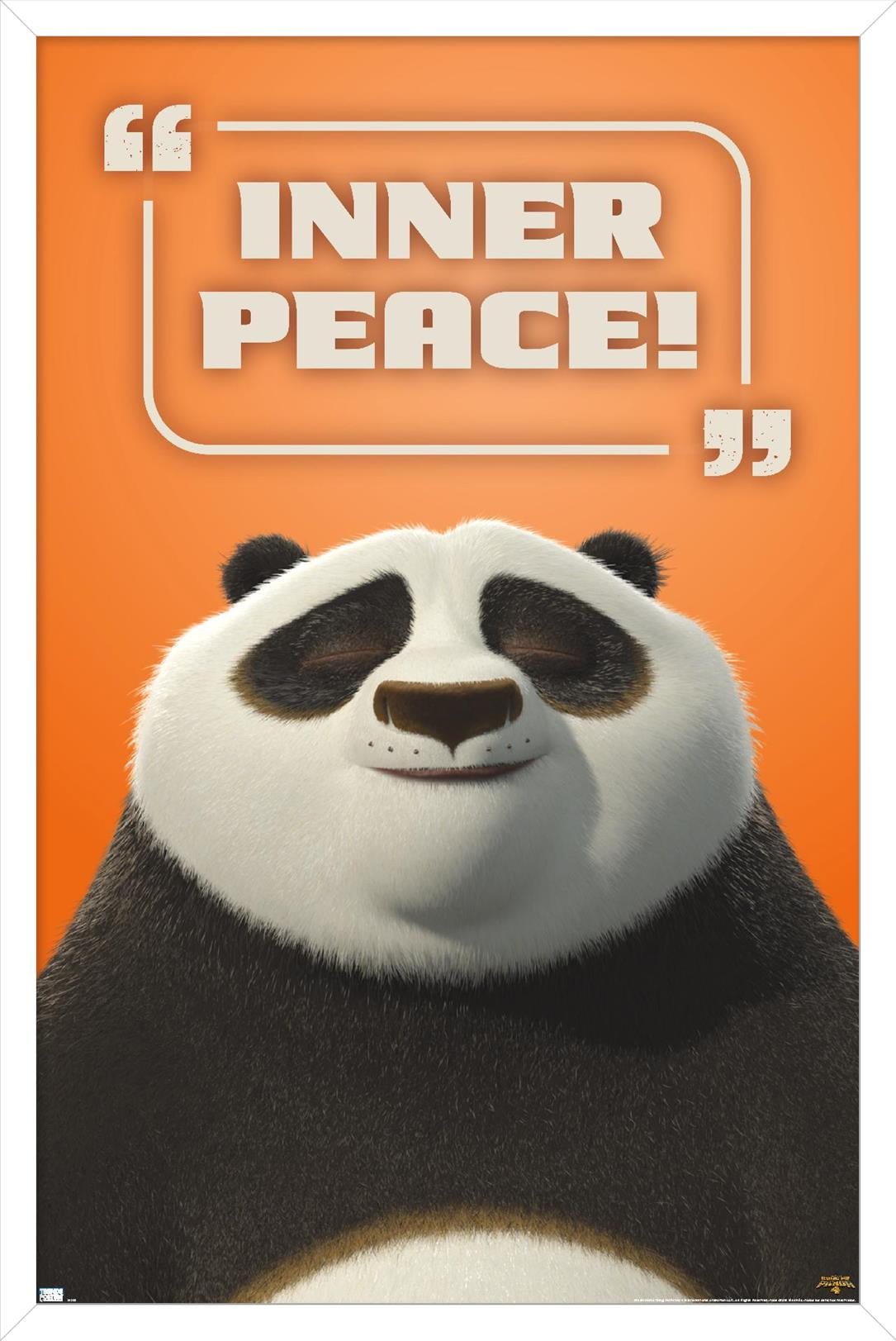 Kung Fu Panda 4 - Inner Peace Wall Poster, 22.375" x 34" Framed ...