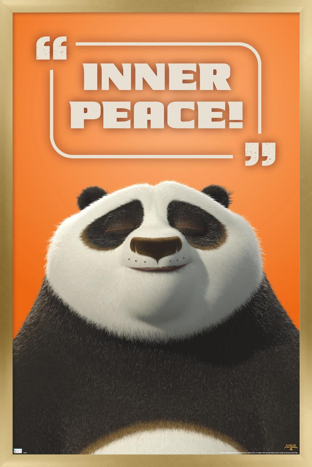 Kung Fu Panda 4 - Inner Peace Wall Poster, 22.375" x 34" Framed ...