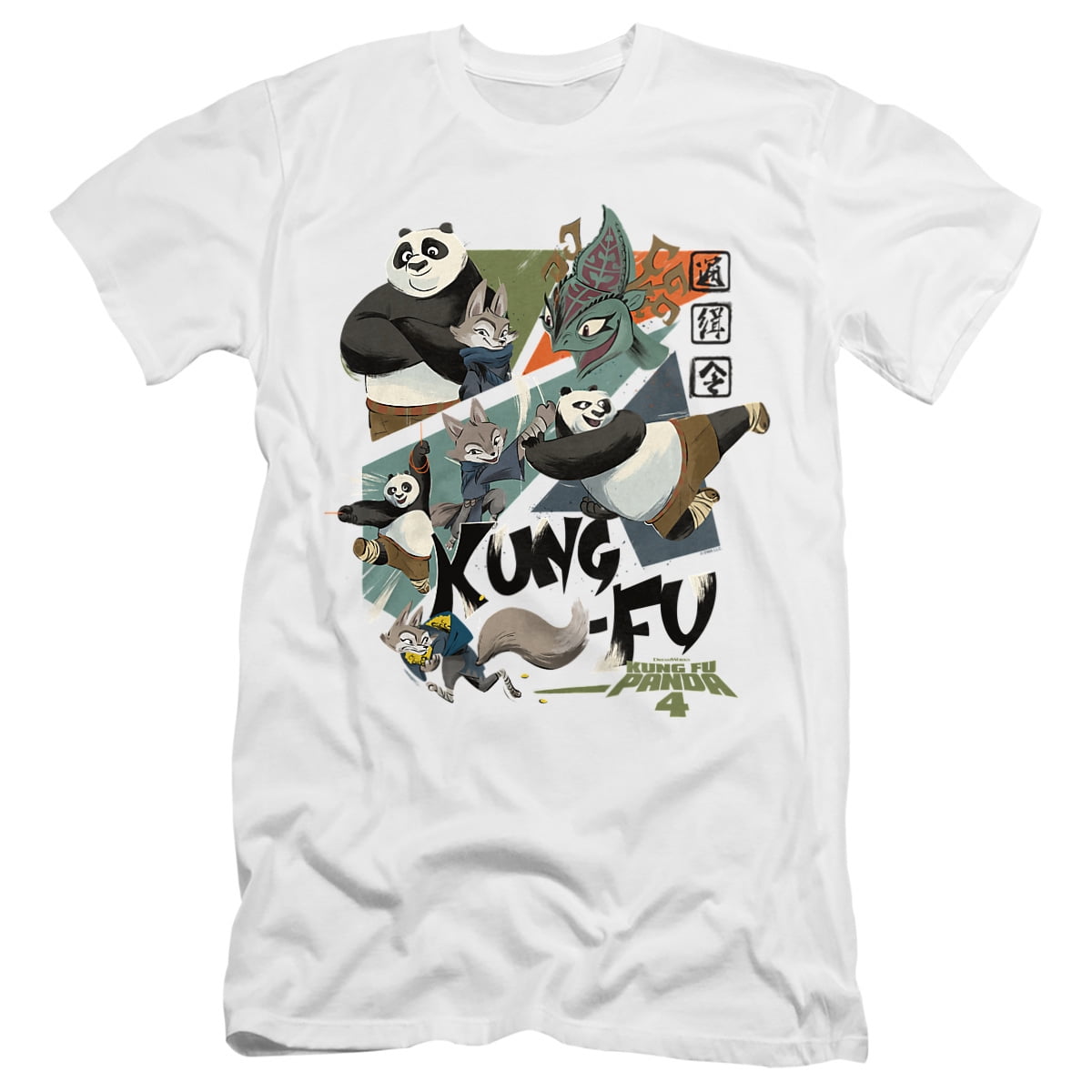Kung Fu Panda 4 Kung Fu Collage Unisex Adult Canvas Brand T Shirt ...