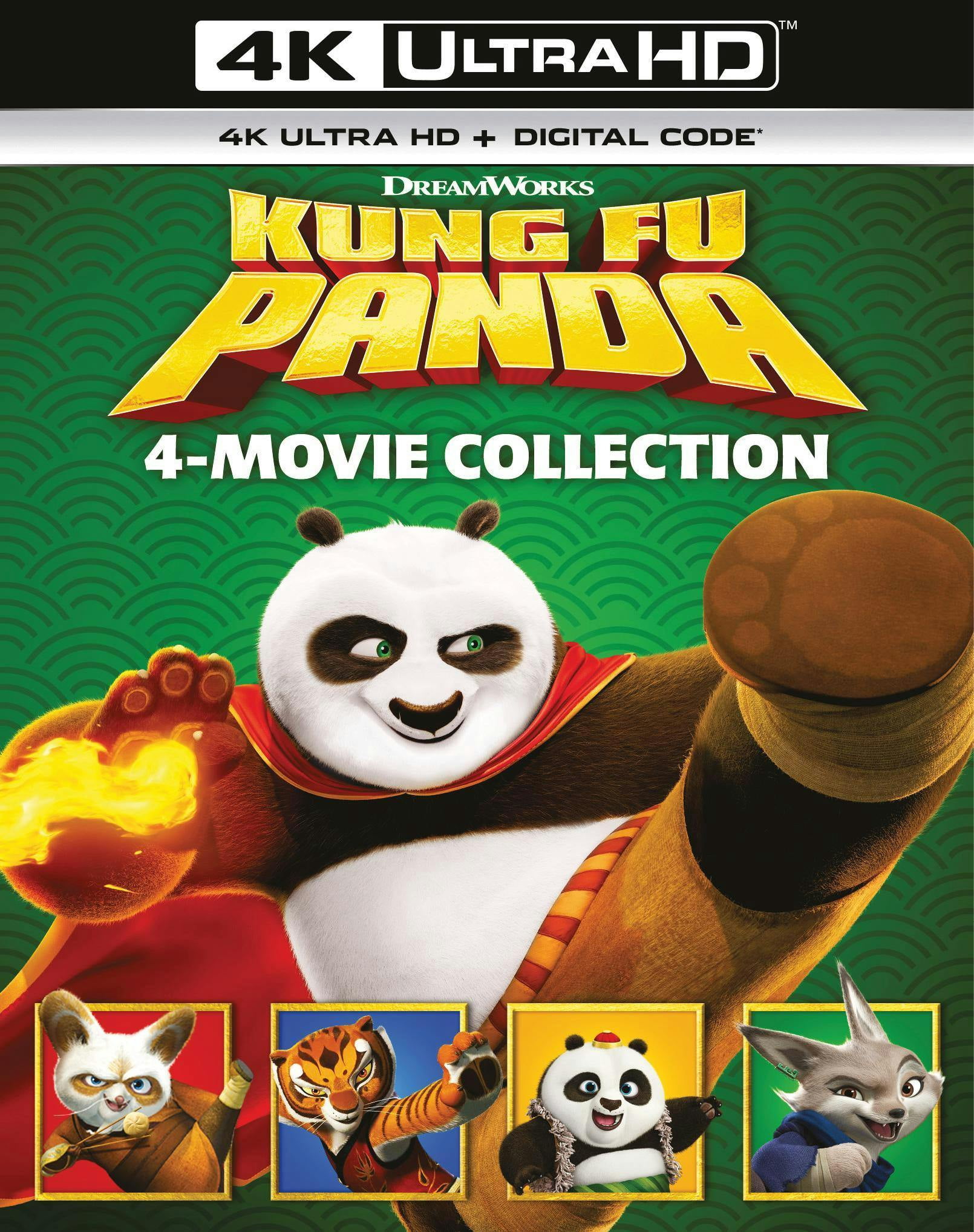 Kung Fu Panda 4-Movie Collection (4K Ultra HD + Digital) [UHD ...